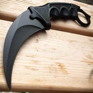 Falcon Tactical Karambit Black Survival Knife Outdoor Tiger Claw/Tooth ...