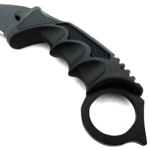 Falcon Tactical Karambit Black Survival Knife Outdoor Tiger Claw/Tooth ...