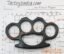 Black Heavy Duty Thick Knuckle Duster for Travellers Riders Self ...