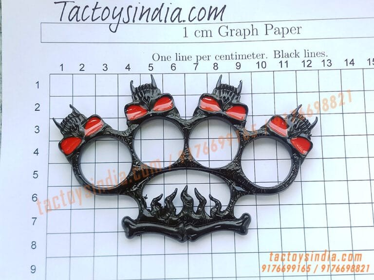 Black Vampire Sharp Devil Toothed Fist Knuckle Duster - Tactoys India