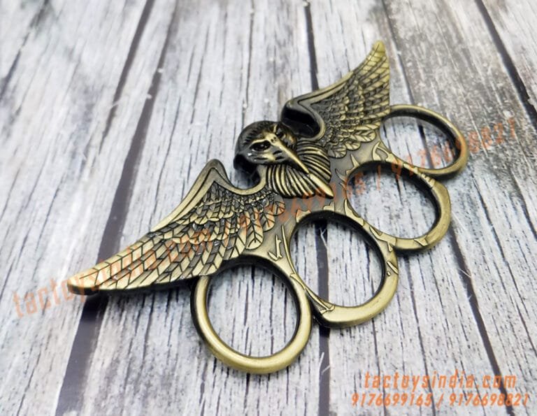 Copper Hawk with Big Open Wings Knuckle Duster Large Finger Rings ...