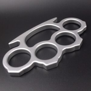 Minimalist solid Grey / Black Slim Pocket Knuckle Duster Wallet ...