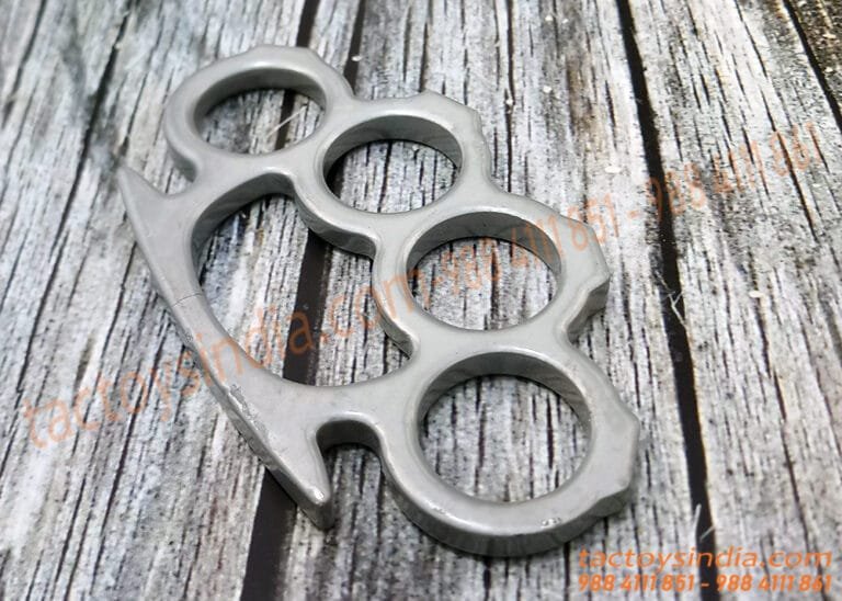 Minimalist solid Grey / Black Slim Pocket Knuckle Duster Wallet ...