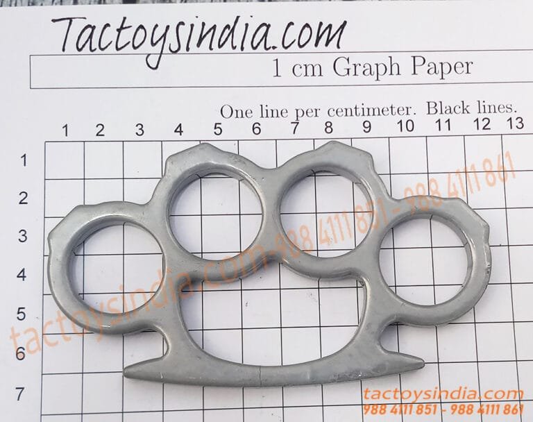 Minimalist solid Grey / Black Slim Pocket Knuckle Duster Wallet ...